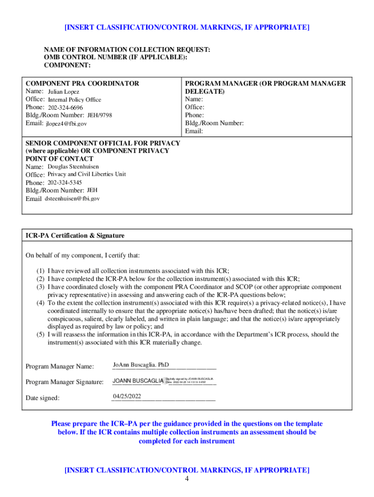 Fillable Online Initial Privacy Assessment (IPA) Instructions ...