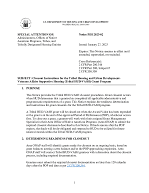 Fillable Online PIH Notices Related to Native American Programs - HUD ...