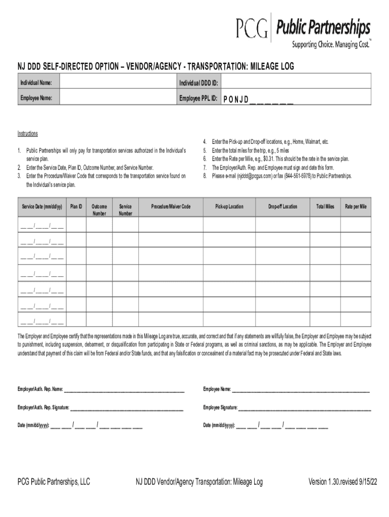Fillable Online Self-Directed Employee Models in DDD Fee for Service ...