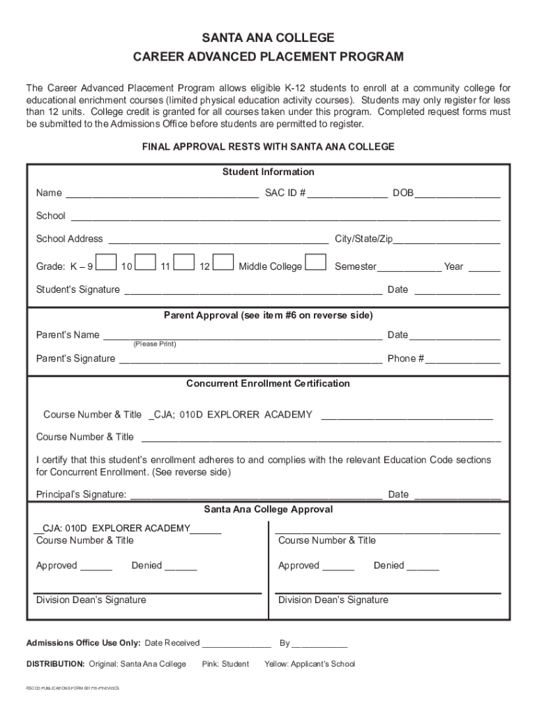 Fillable Online CAP form Fax Email Print - pdfFiller