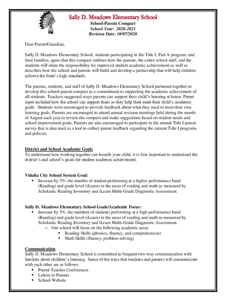 Fillable Online Sally Dailey Meadows Elementary School in Vidalia GA ...