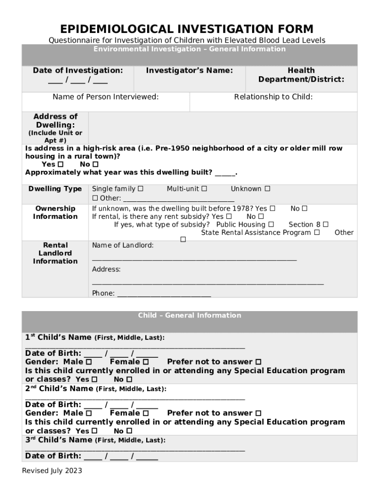 16.1 Resident Questionnaire for Investigation of ... - HUD Doc Template ...