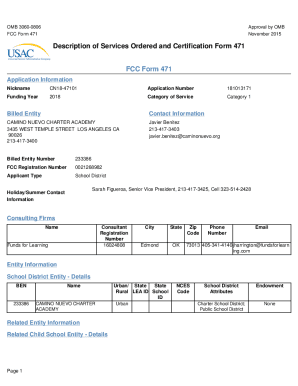 Fillable Online CAMINO NUEVO CHARTER ACADEMY Fax Email Print - pdfFiller