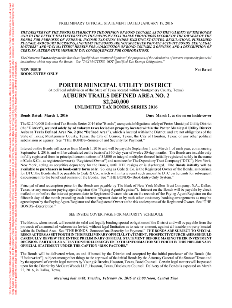 Fillable Online PORTER MUNICIPAL UTILITY DISTRICT AUBURN ... Fax Email ...