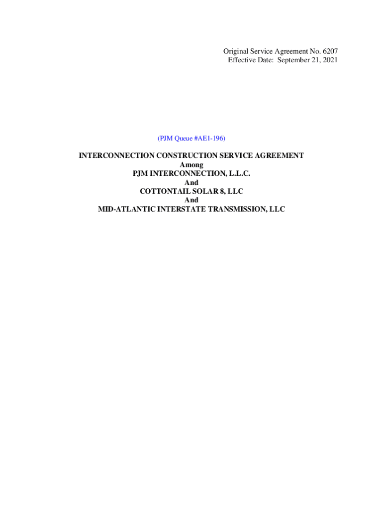 Fillable Online INTERCONNECTION CONSTRUCTION SERVICE ... Fax Email ...