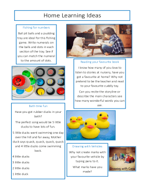 Fillable Online Fun, Engaging Activities to Keep Children Busy at Home ...