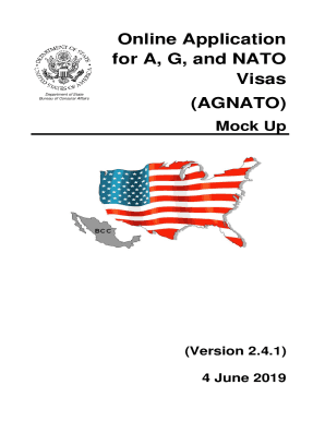 Fillable Online Form DS 1648 DS 1648 Application for A, G, or NATO Visa ...