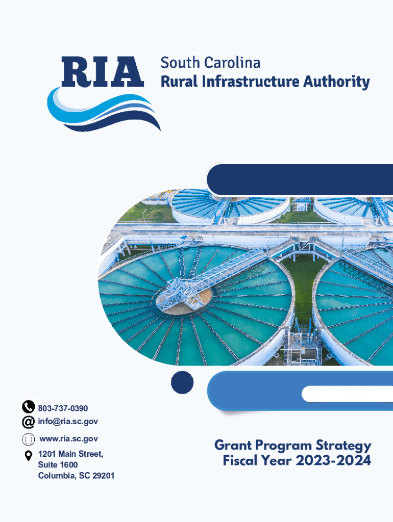 Fillable Online ria sc Apply For a State Grant - Rural Infrastructure Authority - SC.GOV Fax ...