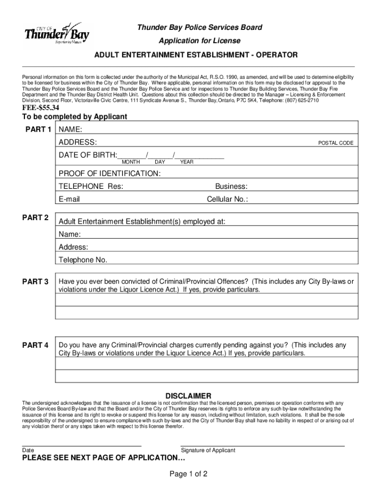 Fillable Online 5.14.090 Application for manager's or entertainer's license Fax Email Print ...