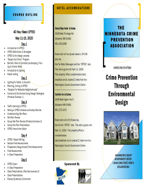 Fillable Online Basic Crime Prevention Through Environmental Design ...