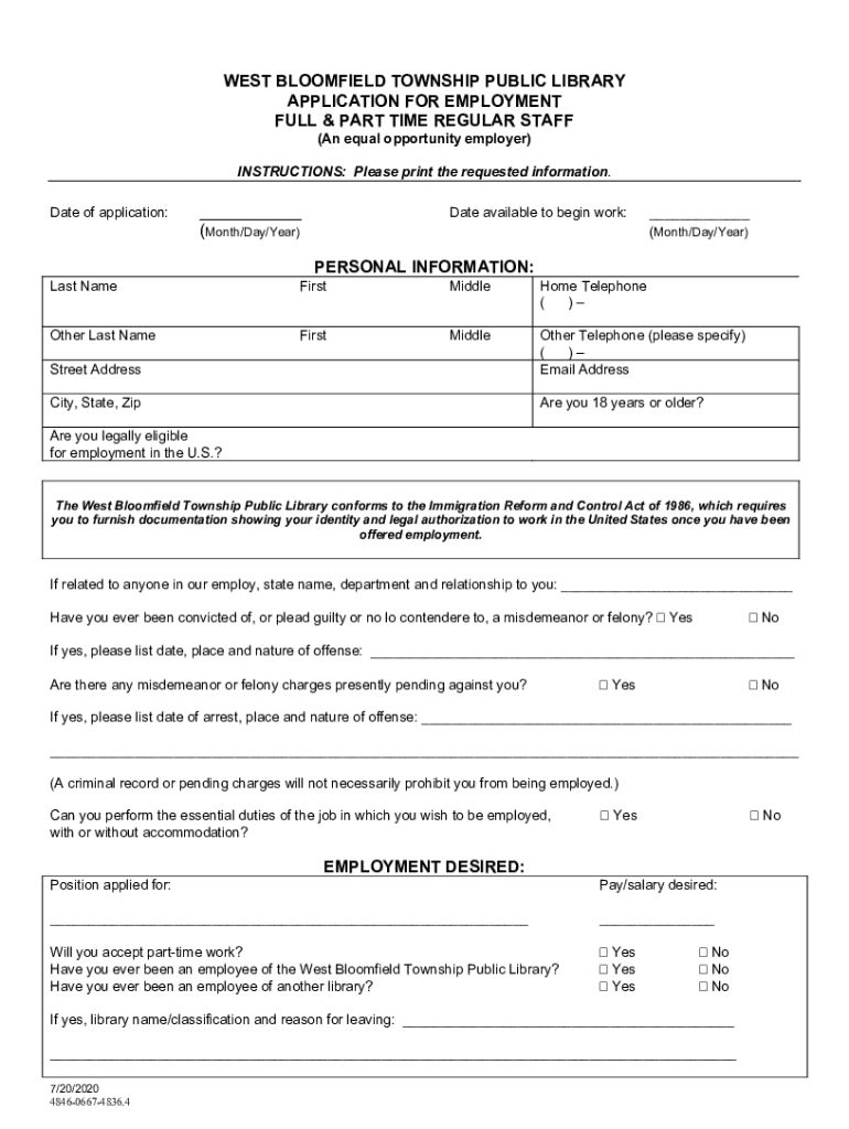 Fillable Online Please print the requested information. Date of ...