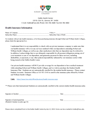 Fillable Online 2023 Hubbs Insurance Form.docx Fax Email Print - pdfFiller