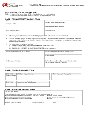 Fillable Online GIRO Application Forms - Singapore Fax Email Print ...