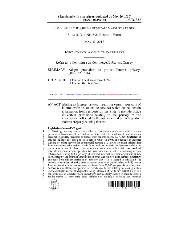 Fillable Online Filling the Amendment Tree in the Senate - CRS Reports ...
