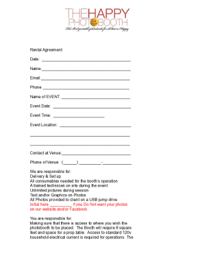Fillable Online Venue Rental Form Fax Email Print - pdfFiller