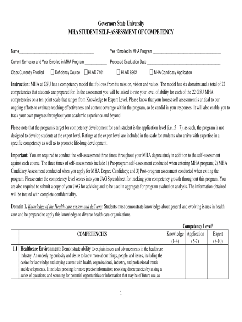 Fillable Online Program: Health Administration, M.H.A. Fax Email Print - pdfFiller