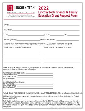 Fillable Online Education Grant Request Form Fax Email Print - pdfFiller