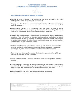 Fillable Online Facial Fat Grafting Surgery Instructions for before and after ... Fax Email ...