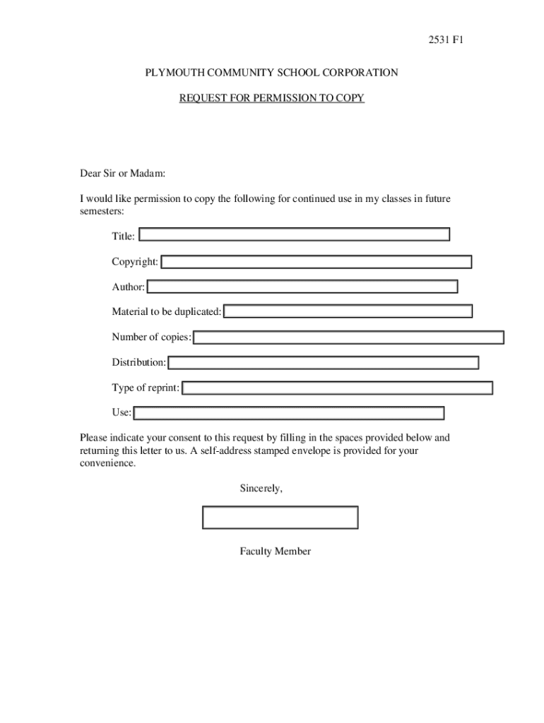 Fillable Online request for permission to copy Fax Email Print - pdfFiller
