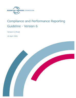 Fillable Online Compliance and Performance Reporting Guideline ...