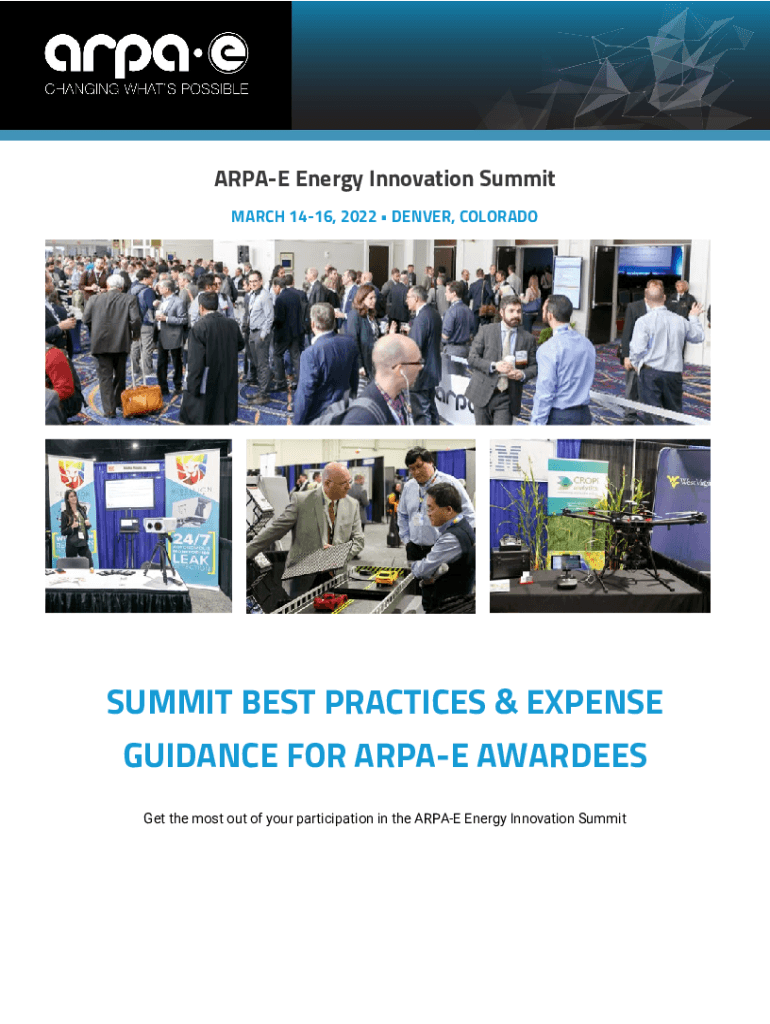 Fillable Online ARPA-E Energy Innovation Summit Fax Email Print - pdfFiller