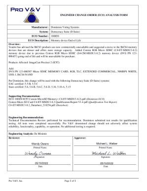 Fillable Online What is an Engineering Change Order (ECO)? Fax Email ...