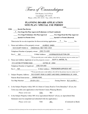 Fillable Online PLANNING BOARD -SITE PLAN FORMS COMPLETE 1-30-23.pdf ...