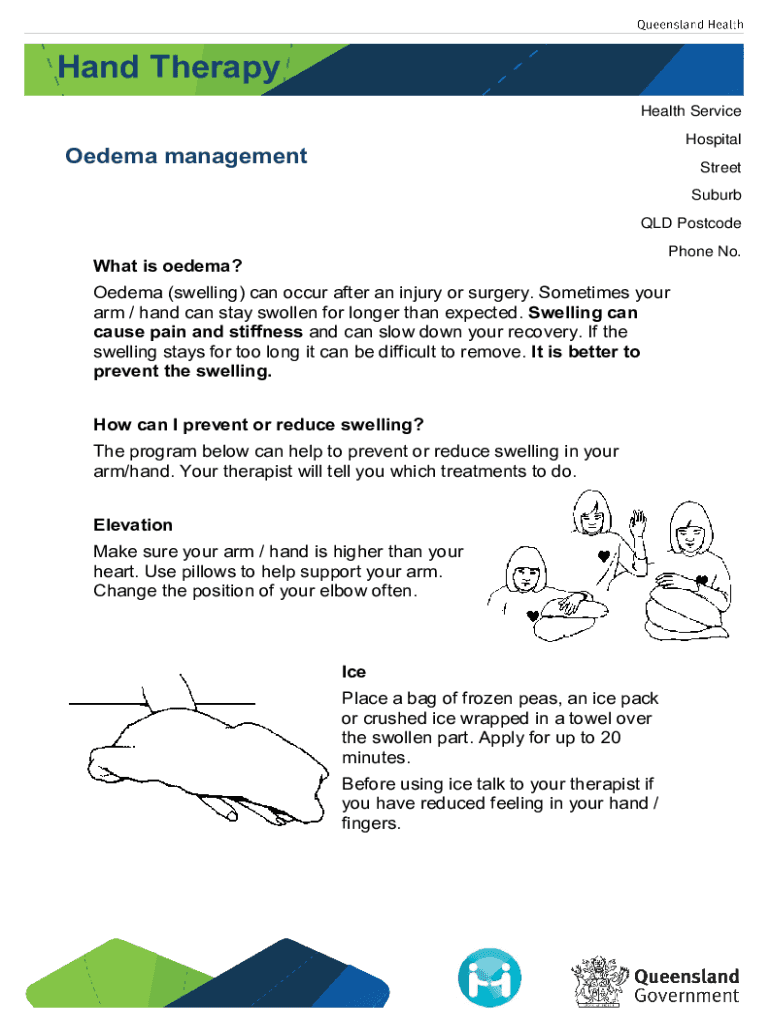 Fillable Online Advice from a Certified Hand Therapist: Hand Edema Fax ...