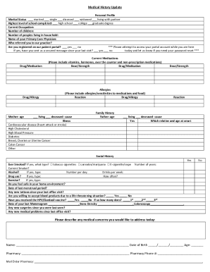 Fillable Online New Patient Questionnaire Personal Information Fax Email Print - pdfFiller