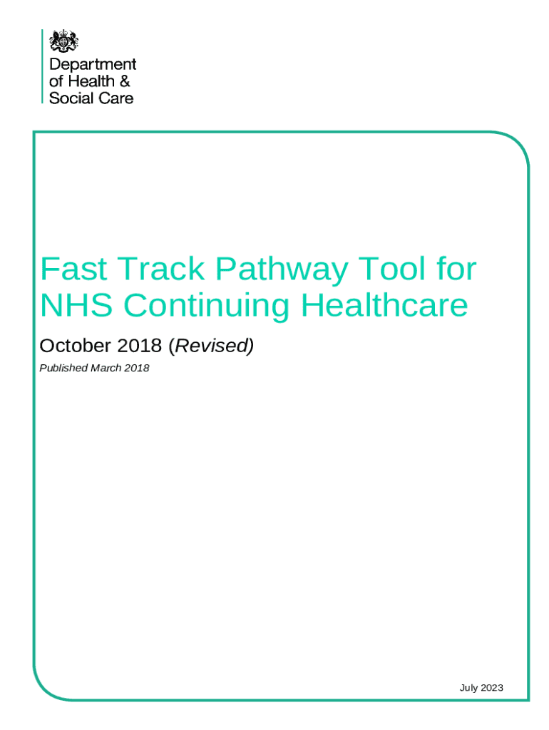 NHS continuing healthcare fast-track pathway tool Doc Template | pdfFiller