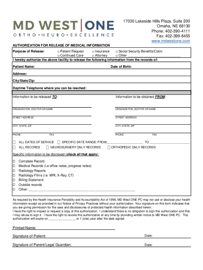 Fillable Online MEDICAL RECORDS REQUEST Patient Fax Email Print - pdfFiller
