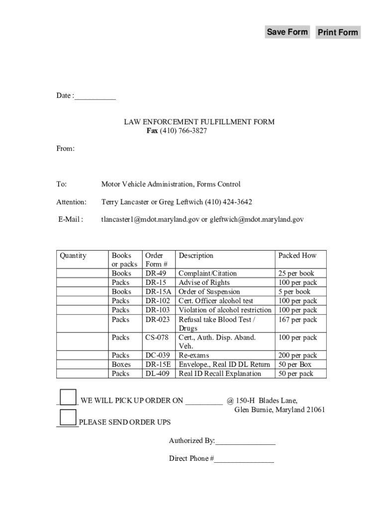 Fillable Online mva maryland Save Form Print Form - Motor Vehicle ...