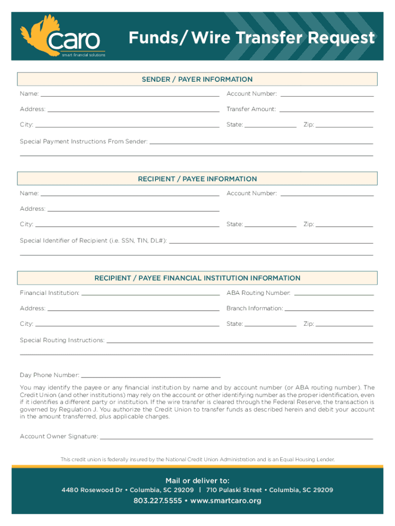 Fillable Online to download a Wire Authorization form - Smart Financial ...