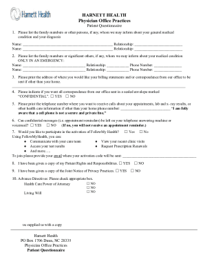 Fillable Online Physician Practices - Patient Forms Fax Email Print ...