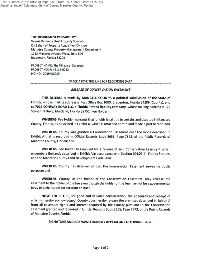 Fillable Online Environmental Lands Program - Manatee County - CivicLive Fax Email Print - pdfFiller