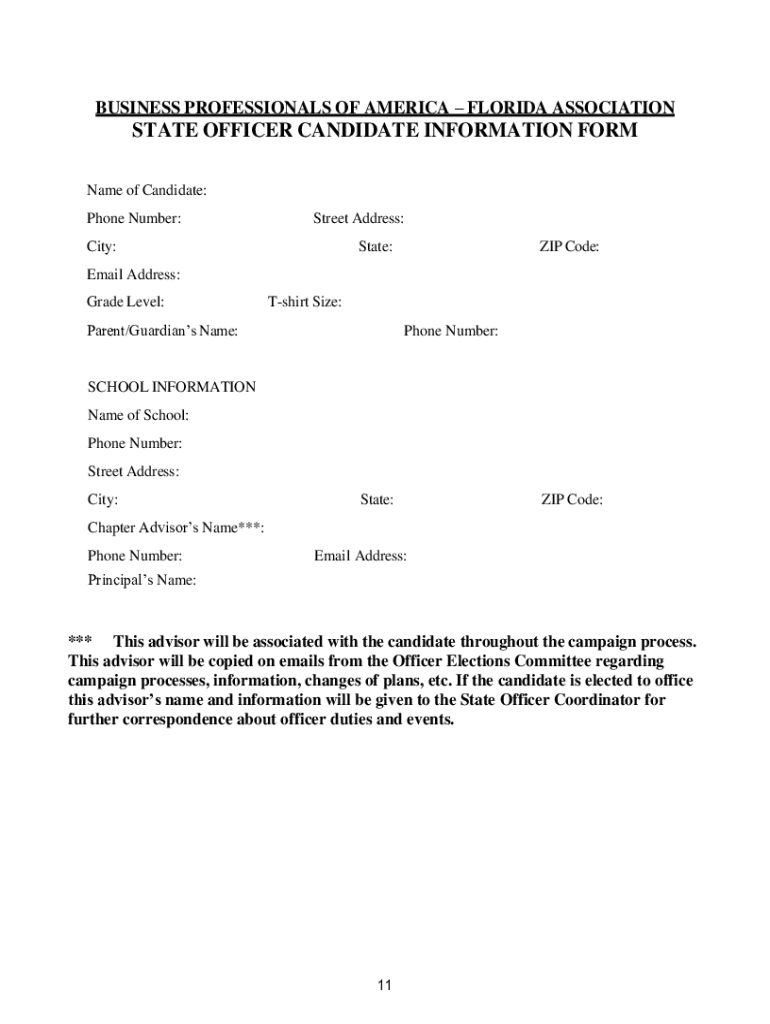 Fillable Online State Officer Certification Exam Fax Email Print ...