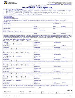 Fillable Online Contact Us - SA Branch - Pharmacy Guild of Australia Fax Email Print - pdfFiller
