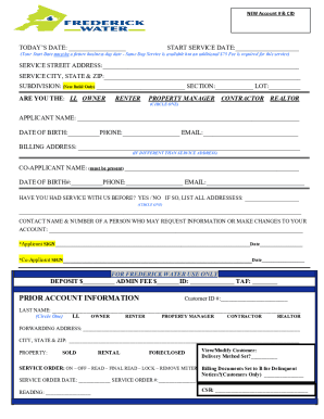 Fillable Online New Service Application.docx Fax Email Print - pdfFiller