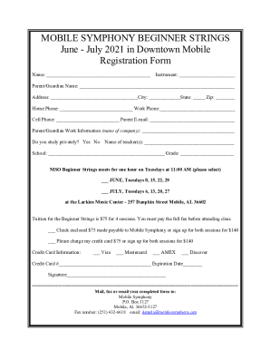 Fillable Online MSO Strings Class Fax Email Print - pdfFiller