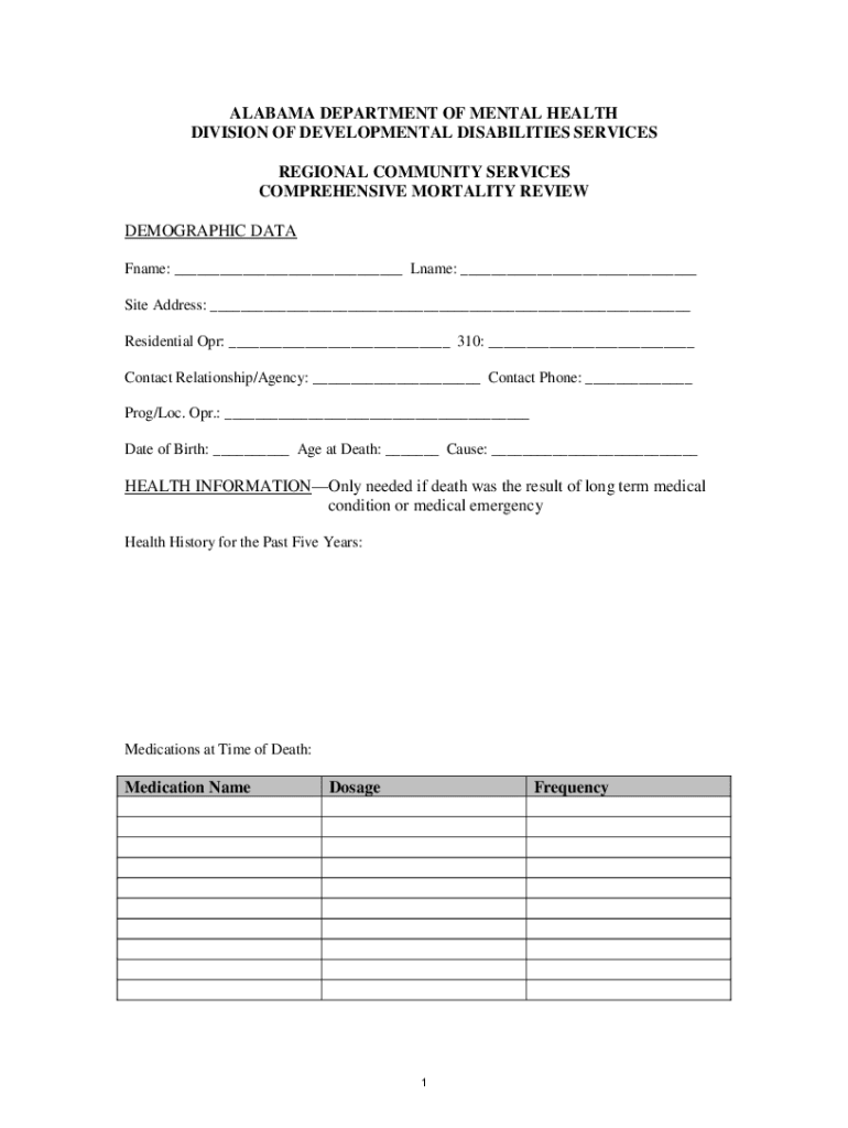 Fillable Online mh alabama Strategic Plan - Alabama Department of ...