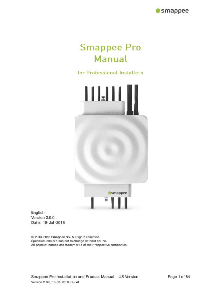 Fillable Online Smappee: Efficient energy use at home and for businesses Fax Email Print - pdfFiller