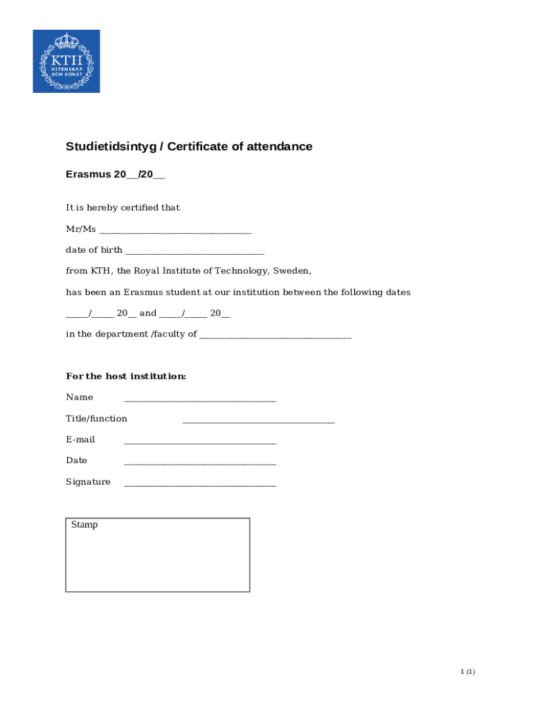 Fact Sheet for KTH Royal Institute of Technology - Stockholm Doc ...