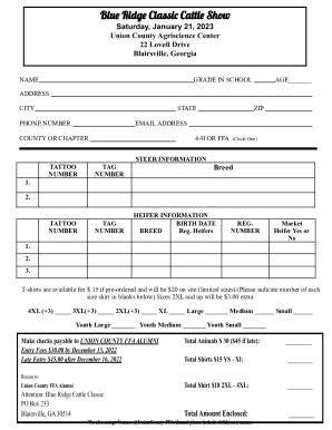 Fillable Online Blue Ridge Cattle Classic Entry Form.docx Fax Email ...
