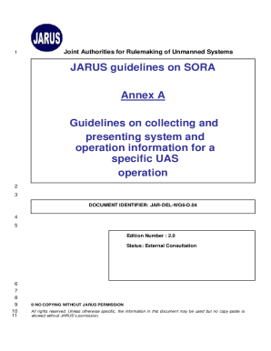 Fillable Online SORA Methodology for Multi-UAS Airframe Inspections in ...