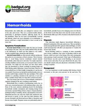Fillable Online Hemorrhoids: From basic pathophysiology to clinical ... Fax Email Print - pdfFiller