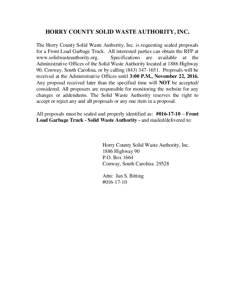 Fillable Online is requesting sealed proposals Fax Email Print - pdfFiller