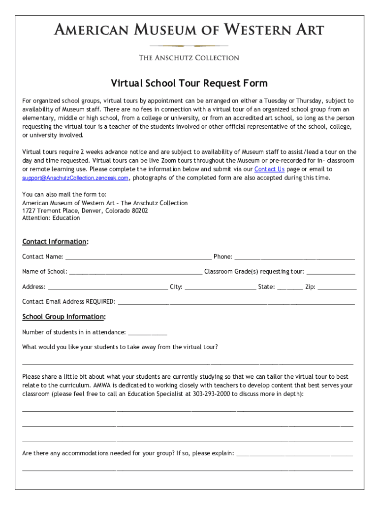 Fillable Online Group VisitsThe Guggenheim Museums and Foundation Fax ...