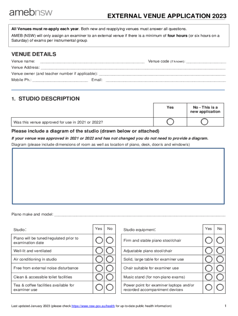 Fillable Online Use of External Venues Policy Fax Email Print - pdfFiller