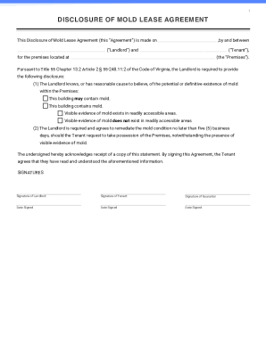 Fillable Online 70-16-703. Mold disclosure statement on real estate ...