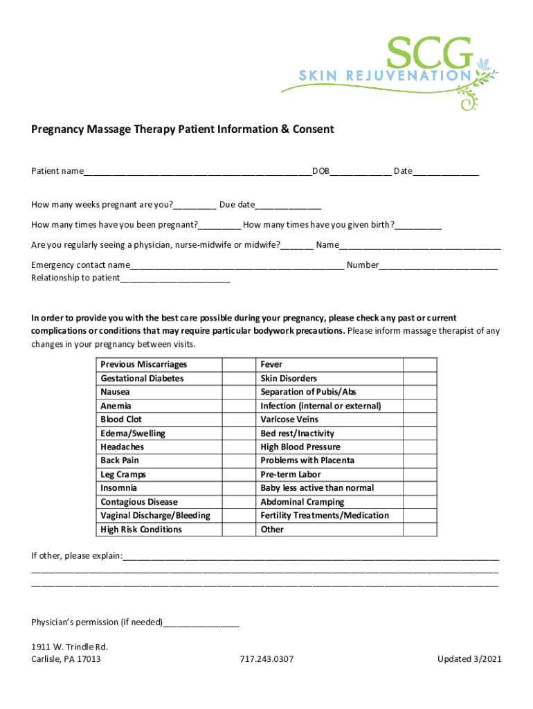 Fillable Online Pregnancy Massage: A Massage Therapist's Guide Fax ...